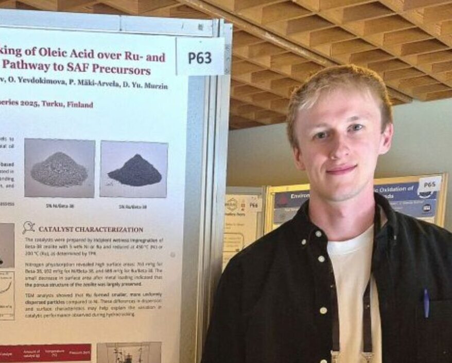 Nikita Sarkov (DC7) presents a poster at RRB2025 in Turku - YAF PROJECT
